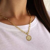 China Handmade 925 Sterling Silver Double Pendant Paperclip Stacking Necklace with 30 Days Delivery for sale