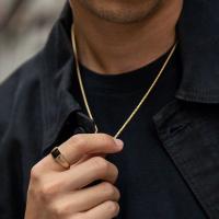 China Handmade 18K Gold Plated Round Box Necklace Chain with Fast Shipping and Customizable Logo for sale