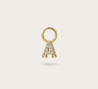 China Logo 925 and customized Mini 18K Gold Initial Charm 925 Sterling Silver Personal Pendant for sale