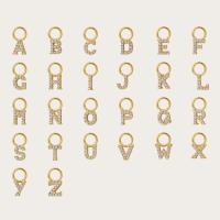 China Logo 925 and customized Mini 18K Gold Initial Charm 925 Sterling Silver Personal Pendant for sale