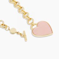 China 925 Sterling Silver Heart Charm Bracelet in Chic Pink for Girls Delightful Jewelry for sale
