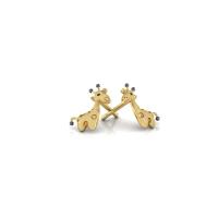 China Micro Insert Technology Sterling Silver Children's Body Jewelry Giraffe Stud Earrings for sale