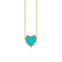 China 925 Sterling Silver Chain Jewelry Diamond And Turquoise Heart Twist Necklace No Pearl Chain for sale