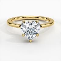 China Engagement Bands or Rings Elegant White Gold Plated Heart Ring for Women's Jewelry for sale