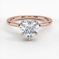 China Engagement Bands or Rings Elegant White Gold Plated Heart Ring for Women's Jewelry for sale