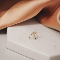 China 18K Gold Plated Star Shape Huggie 925 Sterling Silver Stud Earrings for Girls Jewelry for sale