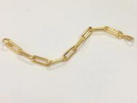 China Thicker Brass Bracelet 18K Gold Chain for Men and Women in Various Lengths by Karen for sale