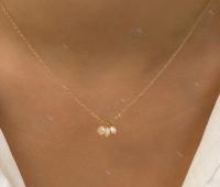 China 925 Sterling Silver Three Freshwater Pearls Charm Pendant Necklace for Women 16