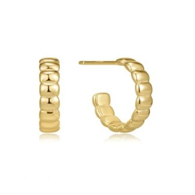 China Customized Logo 925 Sterling Silver Small Hoop Earrings for Girls Classic Design for sale