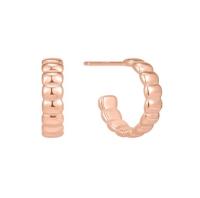 China Customized Logo 925 Sterling Silver Small Hoop Earrings for Girls Classic Design for sale