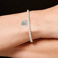 China Heart and Tree Shape Charm Beaded Bracelet 925 Sterling Silver for Women's Bracelets for sale