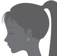 China Micro Insert Heart Pink Screw Back Earrings for Children in 925 Sterling Silver for sale