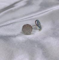 China ZIRCON Circle 18K Gold Plated Handmade Micron Pave CZ Eye Turkiye Design Stud Earring 925 Sterling Silver for sale