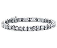 China 925 Sterling Silver Gold Plated 3mm Moissanite Diamond Tennis Bracelet Stone Color Option for sale