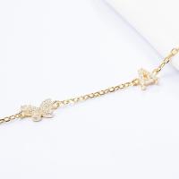 China Necklace Mini 18K Gold White Micron Pave CZ Butterfly 925 Sterling Silver Pendant for sale