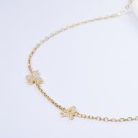 China Necklace Mini 18K Gold White Micron Pave CZ Butterfly 925 Sterling Silver Pendant for sale