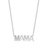 China Engagement 2022 Unique MAMA 18K Gold Wholesales Mother's Days Gifts 925 Sterling Silver Necklace Jewelry for sale