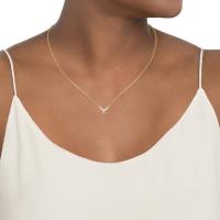 China 18K Gold Plated V Shaped Jewelry for Women 925 Sterling Silver Necklace for sale