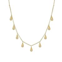 China Handmade White Cubic Zircon Teardrop Necklaces for Women Jewelry for sale