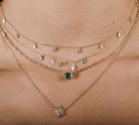 China Handmade White Cubic Zircon Teardrop Necklaces for Women Jewelry for sale