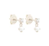 China Mother of White Pearls 925 Sterling Silver Drop Women's Handmade Earrings for Girls for sale
