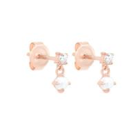 China Mother of White Pearls 925 Sterling Silver Drop Women's Handmade Earrings for Girls for sale