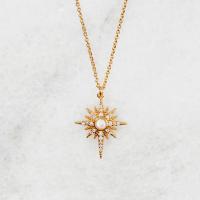 China Opal Gold Plated Starburst Pendant Necklace 925 Starburst Necklace Silver for sale