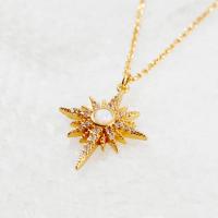 China Opal Gold Plated Starburst Pendant Necklace 925 Starburst Necklace Silver for sale