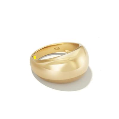 China Bold Design 925 Sterling Silver Dome Ring for sale