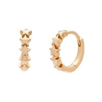 China 925 Sterling Silver Star Huggie Earrings for Women Fashion Jewelry for sale