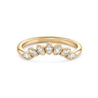 China 925 Sterling Silver CZ Gemstone Diamond Ring Stackable Wedding Ring Jewelry for sale