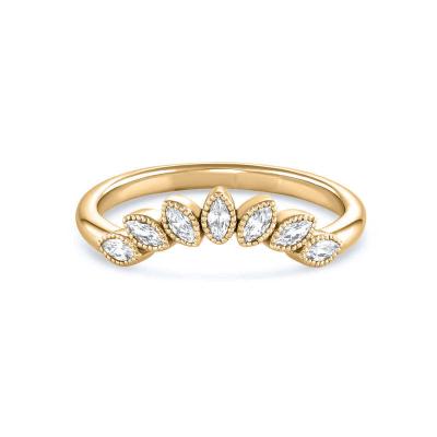 China 925 Sterling Silver CZ Gemstone Diamond Ring Stackable Wedding Ring Jewelry for sale