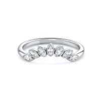 China 925 Sterling Silver CZ Gemstone Diamond Ring Stackable Wedding Ring Jewelry for sale