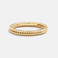 China Fine Jewelry 18K Gold Plated 925 Sterling Silver Wheat Ring for Women for sale