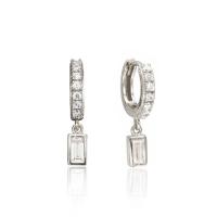 China Gold Plated 925 Sterling Silver Dangle Earrings For Anniversary , Engagement for sale