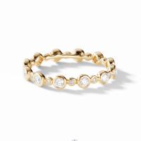 China Classics Zircon Eternity Band Gold Plated Jewelry US Size 10 Clear CZ Ring for sale