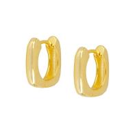 China EARRINGS Real 18K Gold Plated Hoop Huggie Sterling Silver 925 Jewelry for Women Girls for sale