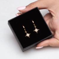China Luxury Starburst Gold Plated Hoop Earrings 925 Gold Plated Small Hoop Earrings for sale
