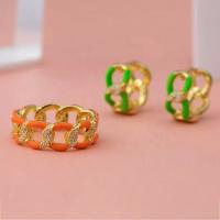China 925 Sterling Silver Twist Ring Gold Plated Enamel Women'S Engagement Bands for sale