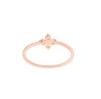 China Elegantly 18K Gold Vermeil Four Topaz Gemstones Flower 925 Sterling Silver Rings for sale