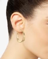 China ODM Copper Alloy Medium Hoop Earrings 14k Gold Hoop Earrings Medium for sale