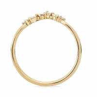 China V-Shaped Stacking Rings with Around and Marquise White CZ in 925 Sterling Silver for sale
