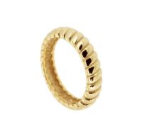 China Width 6mm Silver Twist Engagement Ring 18K Gold Rhodium Color Twist Silver Ring for sale