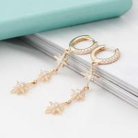 China Gold Plated 925 Silver Brazilian Starburst Long Dangle Hoop Earrings for Women for sale
