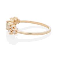 China 925 Sterling Silver Jewelry Prong Setting Mini Clear CZ Band Rings for Women Sterling for sale