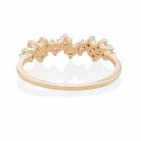 China 925 Sterling Silver Jewelry Prong Setting Mini Clear CZ Band Rings for Women Sterling for sale