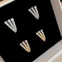 China 18K Gold Plated 925 Sterling Silver Pave CZ Women's Huggie Earrings CLASSIC Style for sale