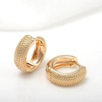 China Eco Friendly 18K Gold Plated Multi Small Dot Beads Hoop Earrings For Women Girls 2021 for sale