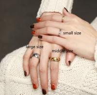 China Antique 18K Gold Couple Tail Women's 925 Sterling Silver Wedding Band Middle Ring for sale