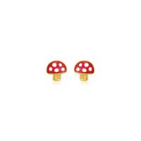 China Chubby Mushroom Earrings 925 Childrens Sterling Silver Earrings for sale